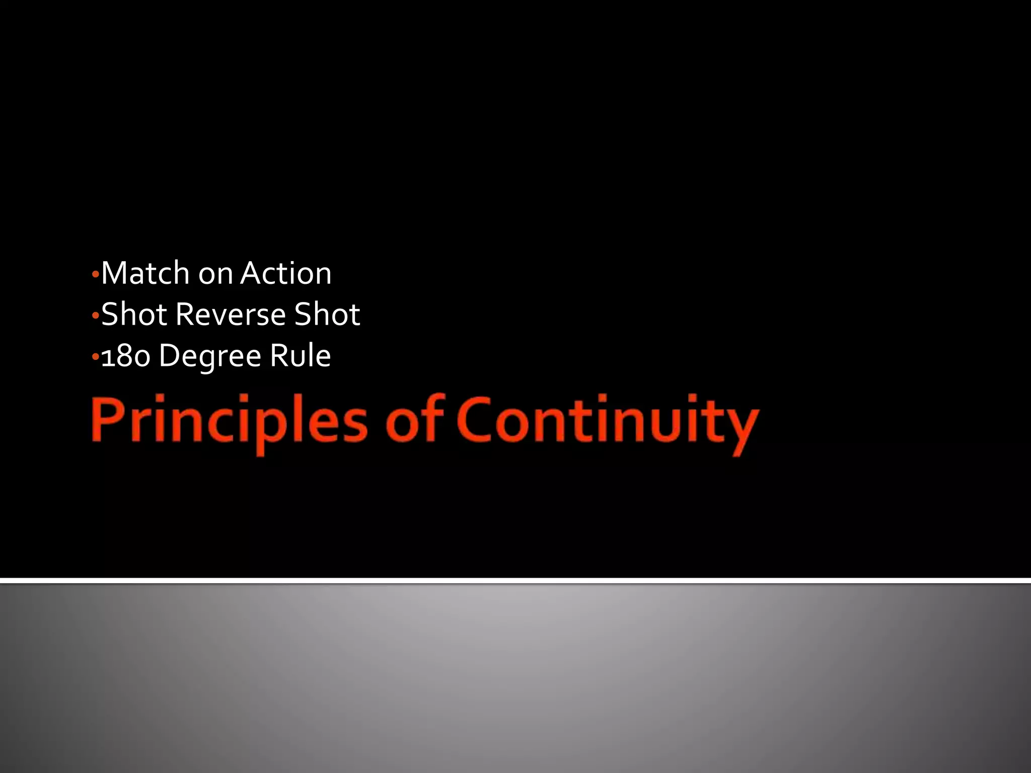 Principles of Continuity | PPTX