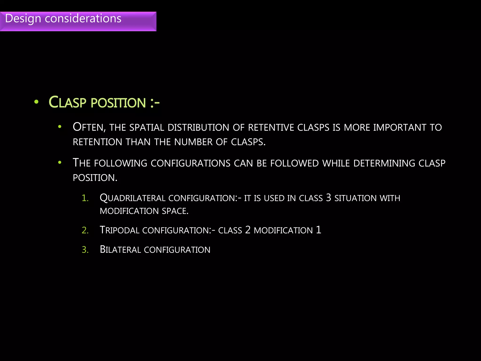 Principles of designing in Removable Partial dentures | PPTX