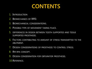 Principles of designing in Removable Partial dentures | PPTX
