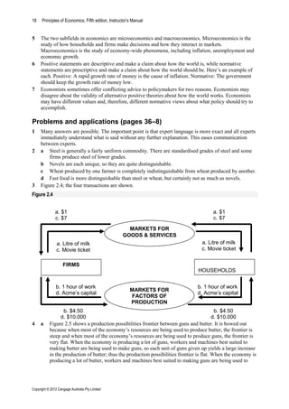 Principles of Economics 5th Edition Gans Solutions Manual | PDF
