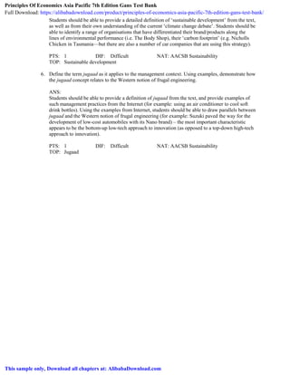 Principles Of Economics Asia Pacific 7th Edition Gans Test Bank | PDF