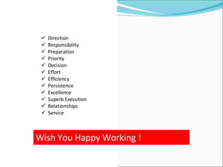 Principles Of Effective Work | PPT