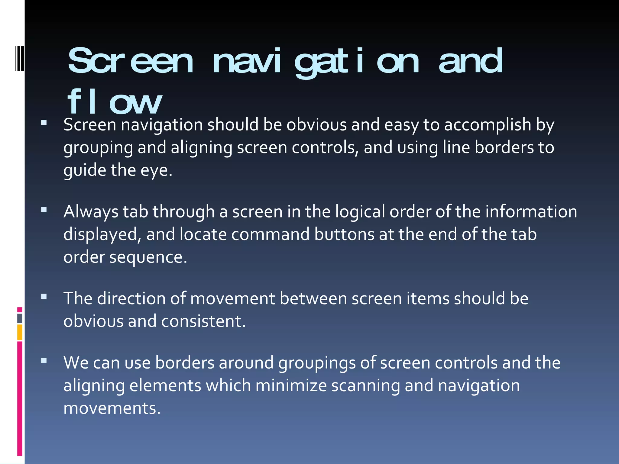 Principles Of Good Screen Design | PPT