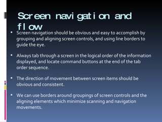Principles Of Good Screen Design | PPT