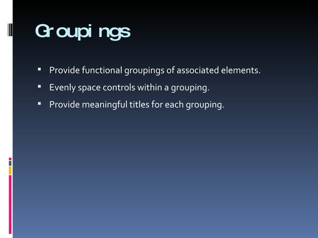 Principles Of Good Screen Design | PPT | Desktop Publishing | Computer ...