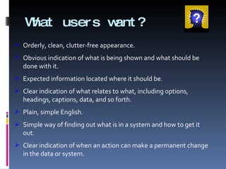 Principles Of Good Screen Design | PPT