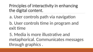 Principles of Interactivity Empowerment Technology | PPTX