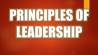 Principles of-leadership | PPTX | Career Advice | Careers