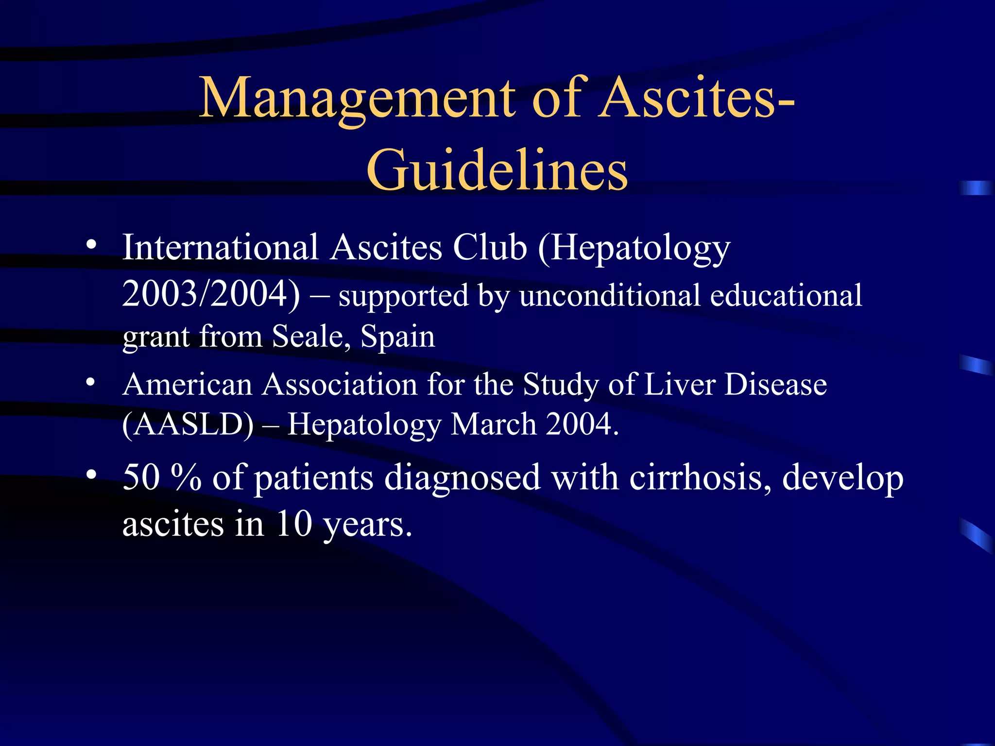 Principles Of Management Of Ascites Combined | PPT