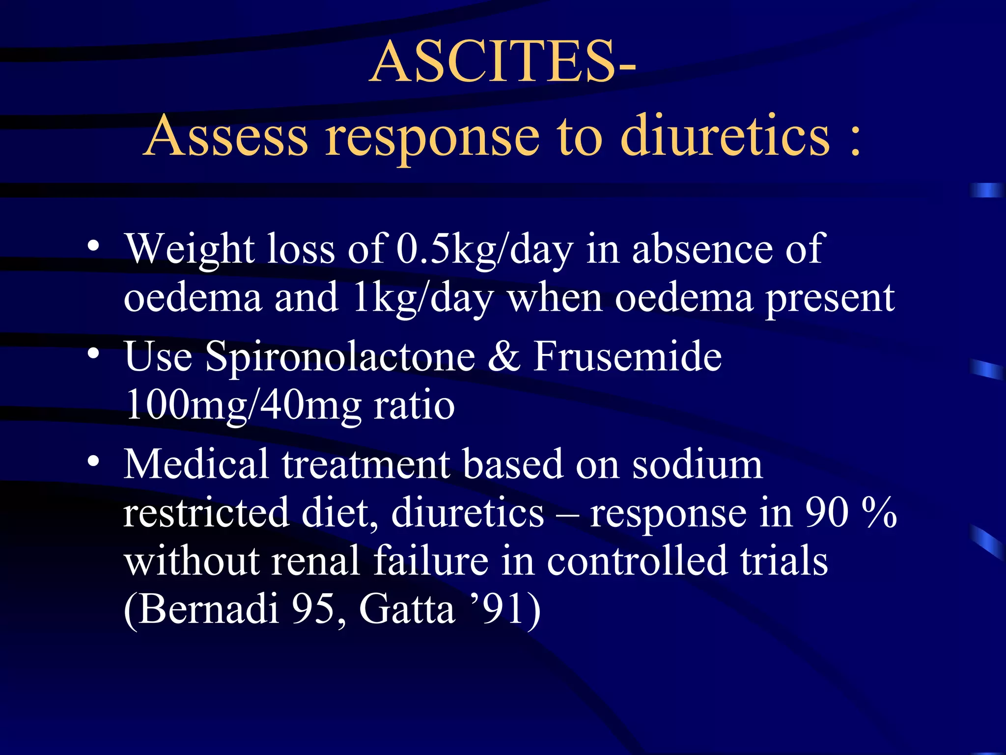Principles Of Management Of Ascites Combined | PPT