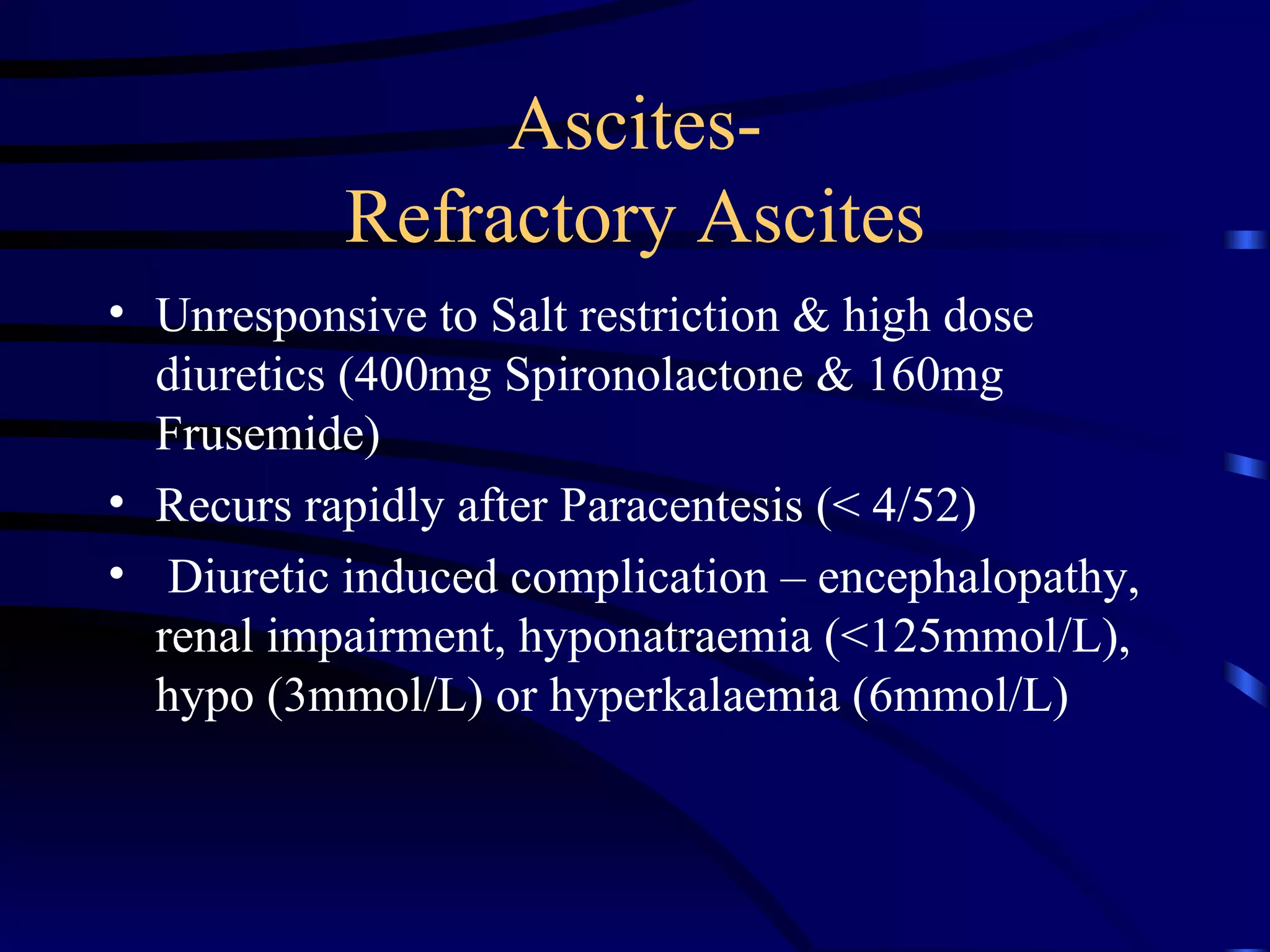 Principles Of Management Of Ascites Combined | PPT