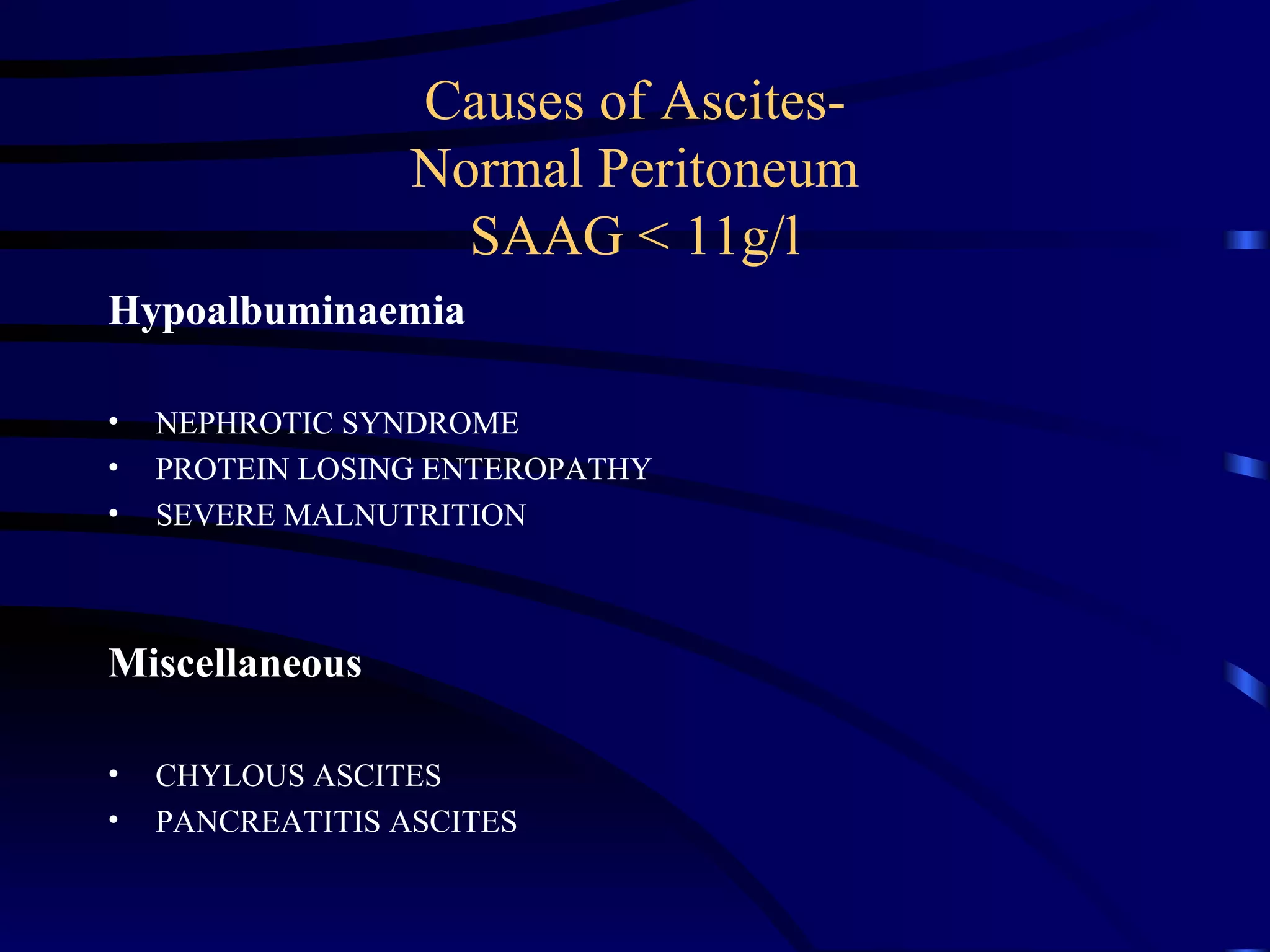 Principles Of Management Of Ascites Combined | PPT