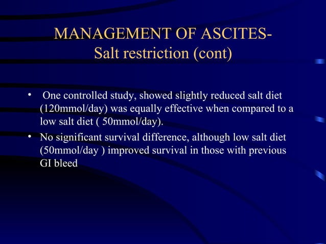Principles Of Management Of Ascites Combined | PPT