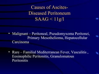 Principles Of Management Of Ascites Combined | PPT