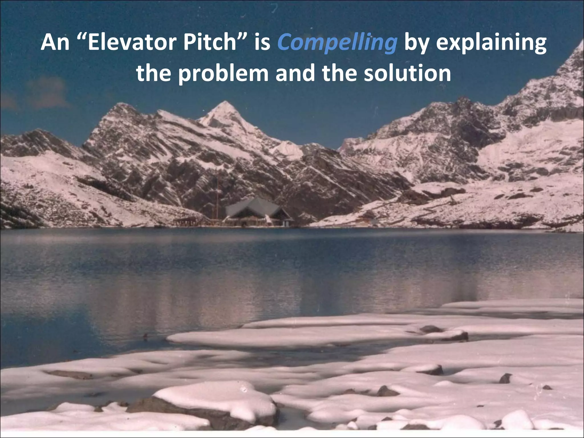 Principles of Presentation Delivery- Developing Your Elevator Speech | PPT