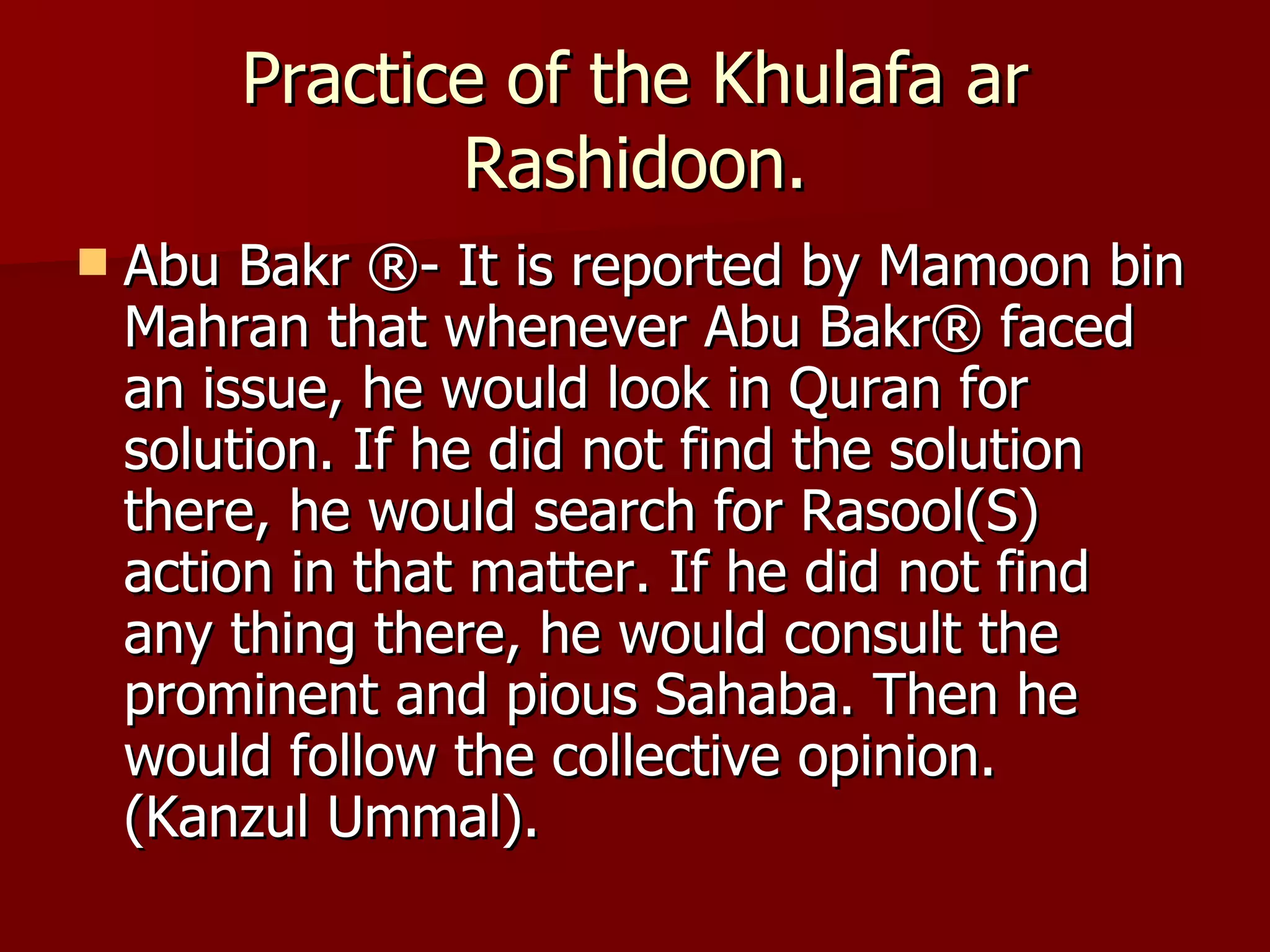 Principles of Shura | PPT