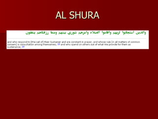 Principles of Shura | PPT