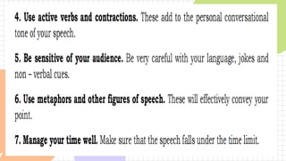 Principles-of-Speech-writing Grade 11 Eng | PPTX