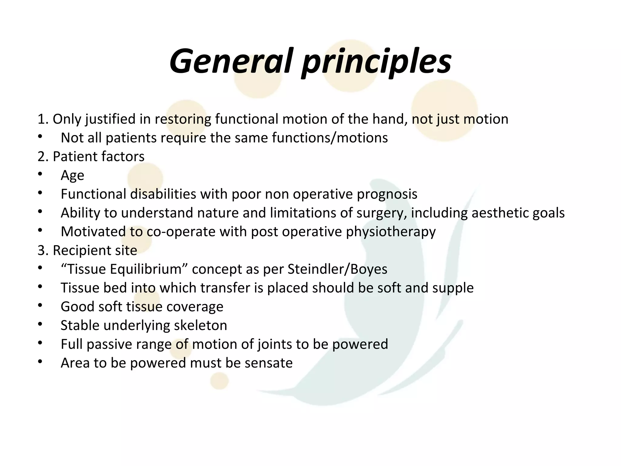 Principles of-tendon-transfers | PPT