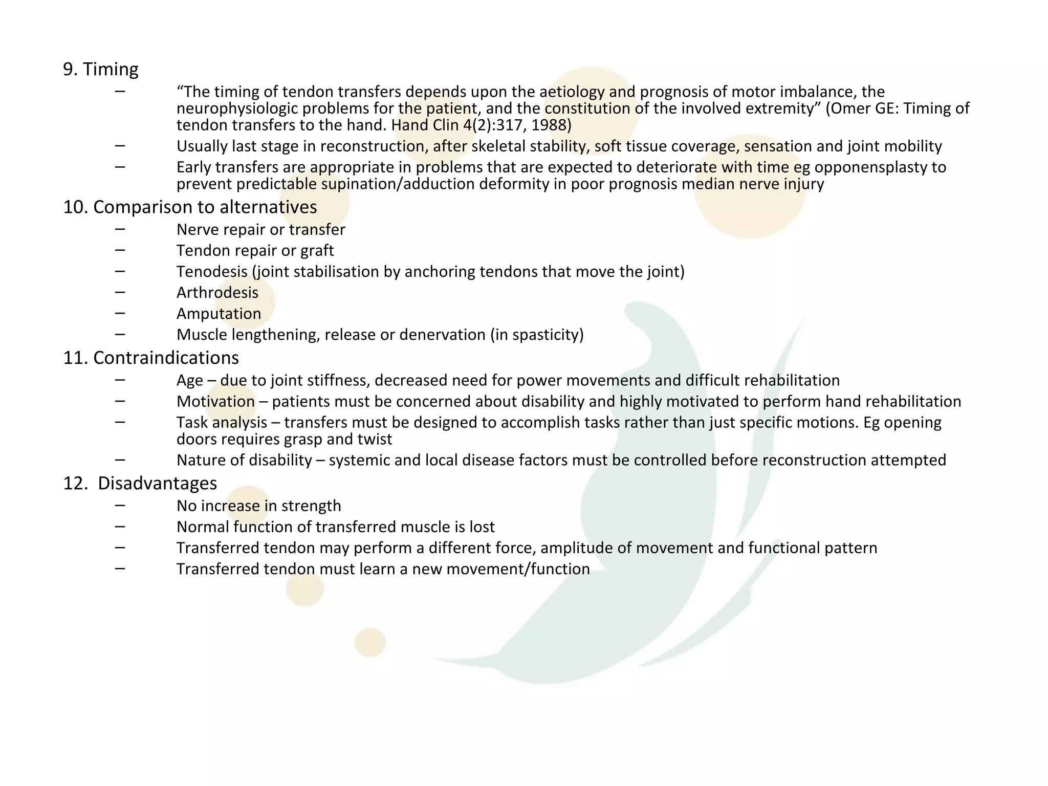 Principles of-tendon-transfers | PPT