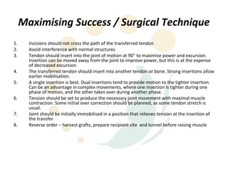 Principles of-tendon-transfers | PPT
