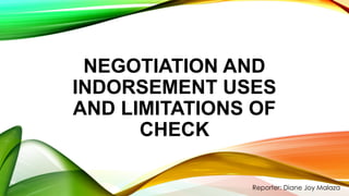 Principle of Money, Credit, and Banking - Credit instruments | PPT