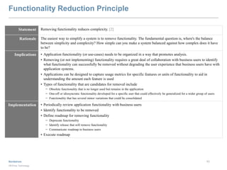 Principles: Usability, Architecture, Design | PPTX