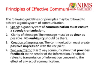 Principles and 7 C's of effective Communication.pptx