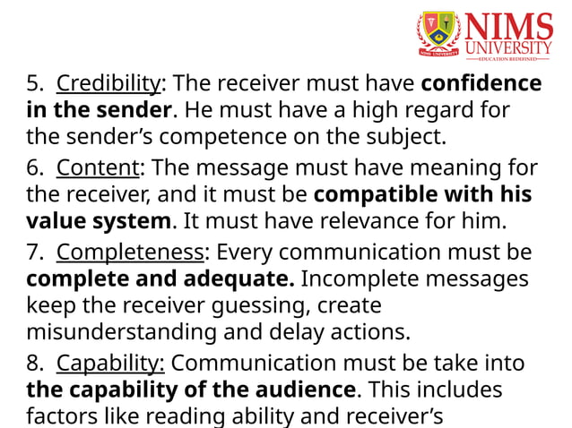 Principles and 7 C's of effective Communication.pptx