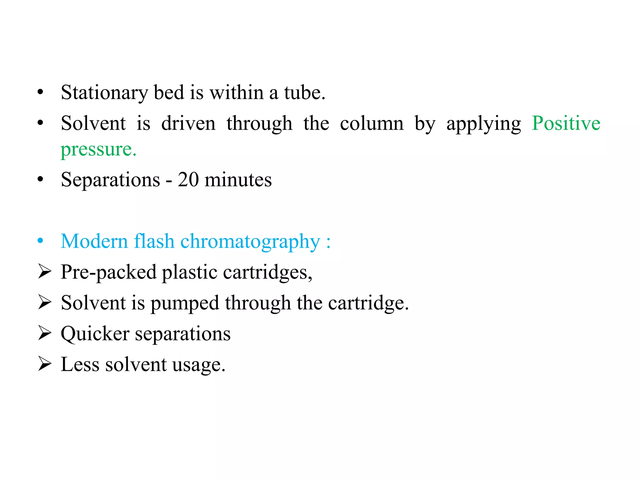 Principles and application of chromatography | PPTX