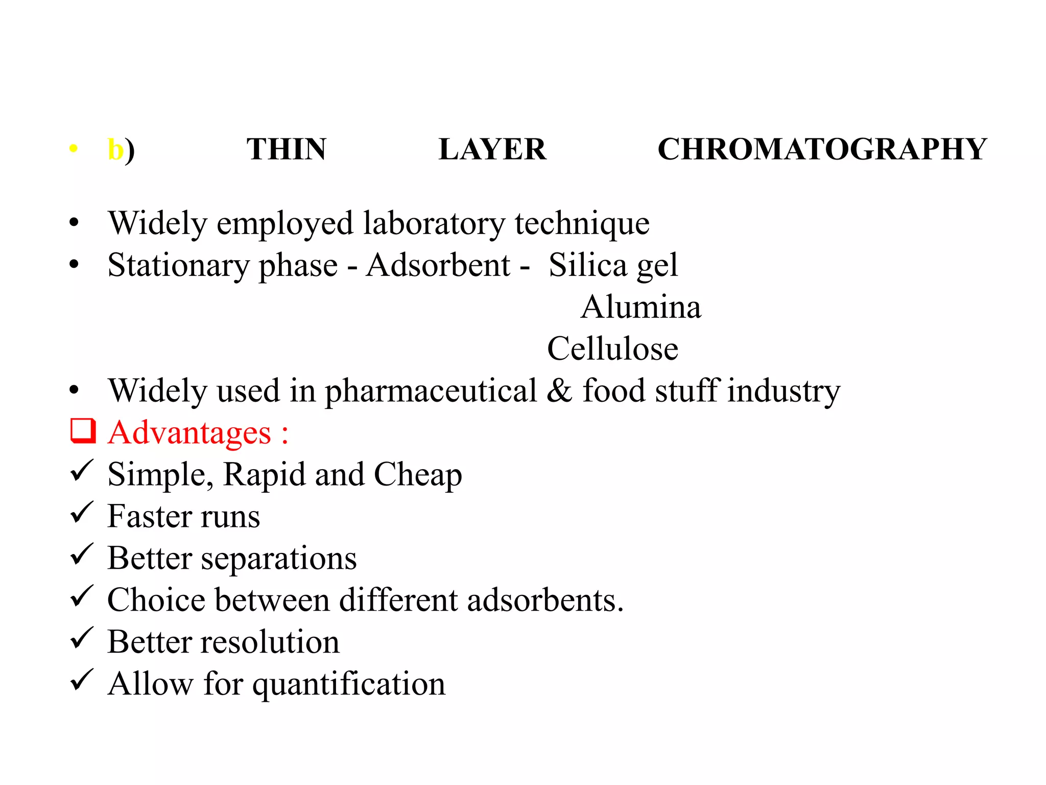 Principles and application of chromatography | PPTX