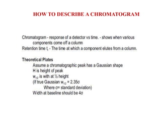 Principles and application of chromatography | PPTX