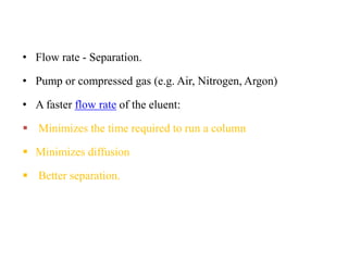 Principles and application of chromatography | PPTX