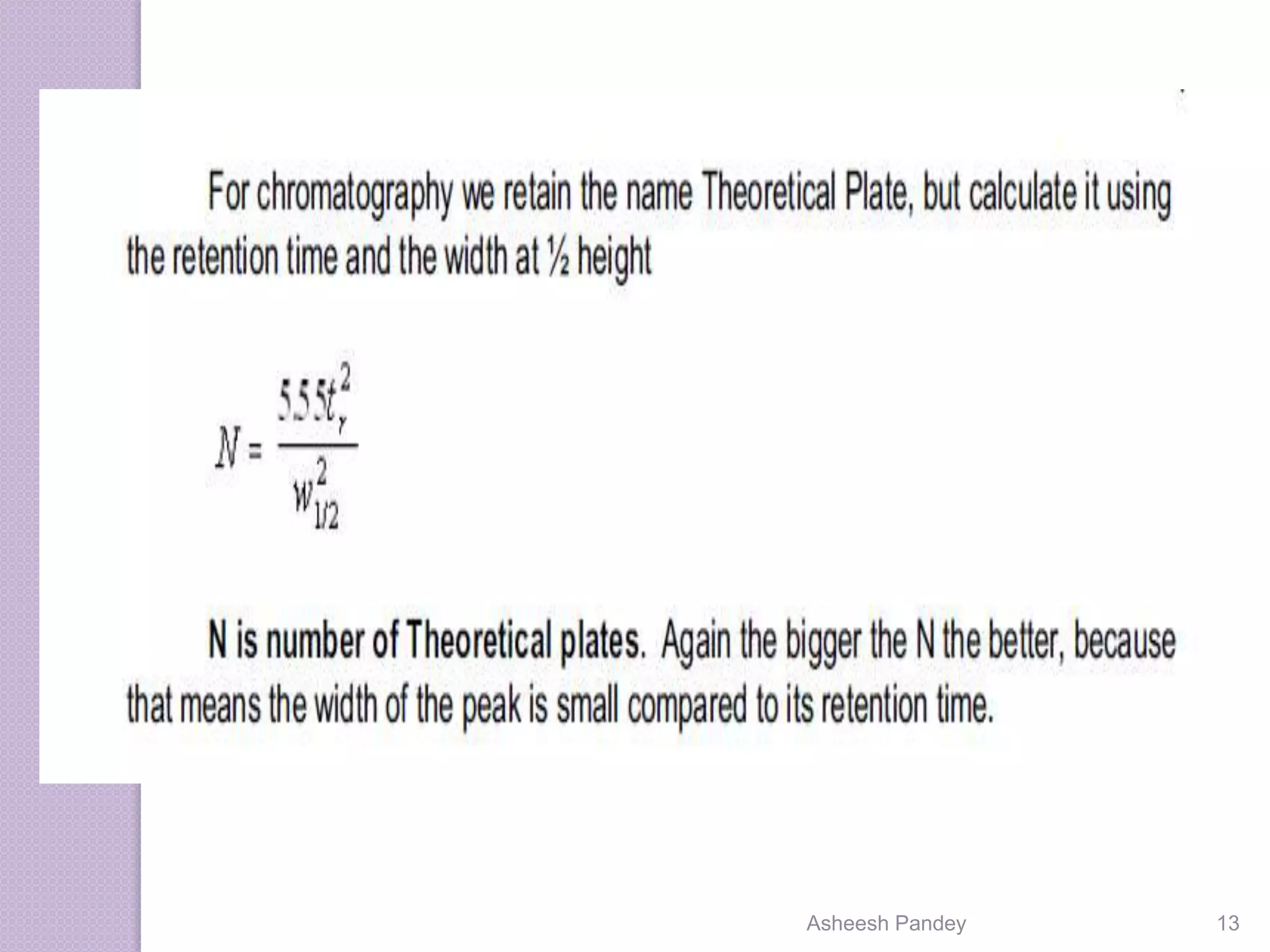 Principles and application of chromatography by asheesh pandey | PPTX