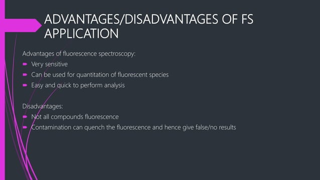 Principles and application of fluorescence spectroscopy | PPTX