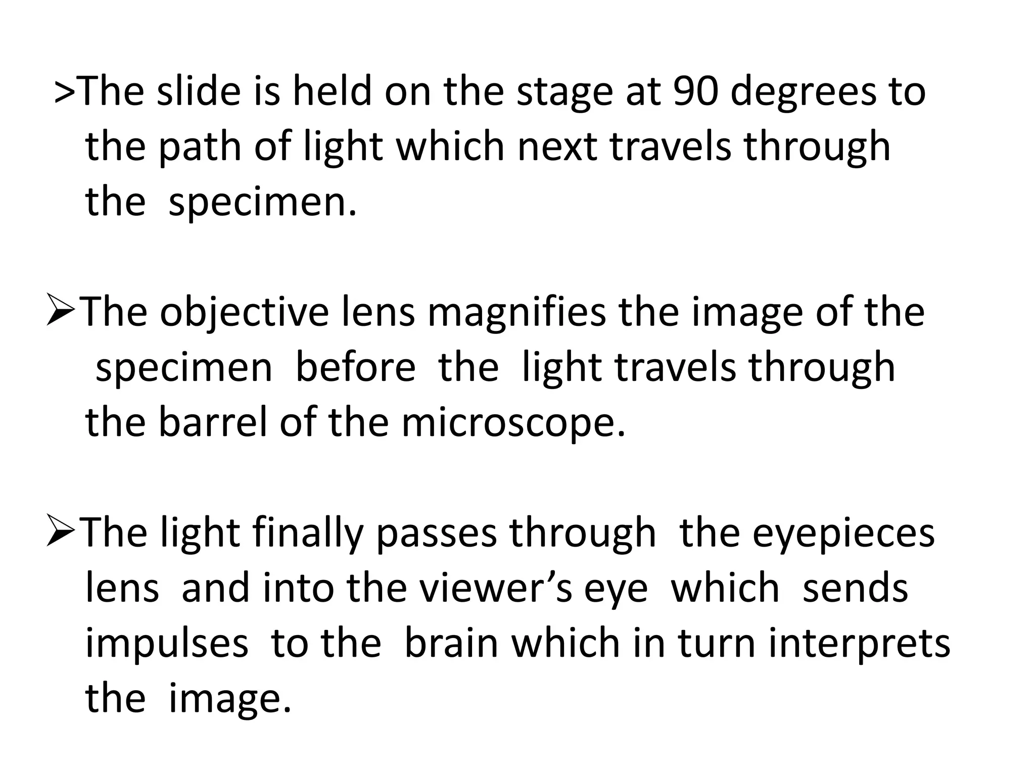 Principles and application of light microscopy | PPTX