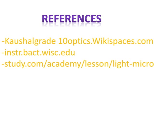 Principles and application of light microscopy | PPTX