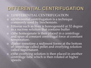 Principles and applications of centrifugation ppt | PPTX