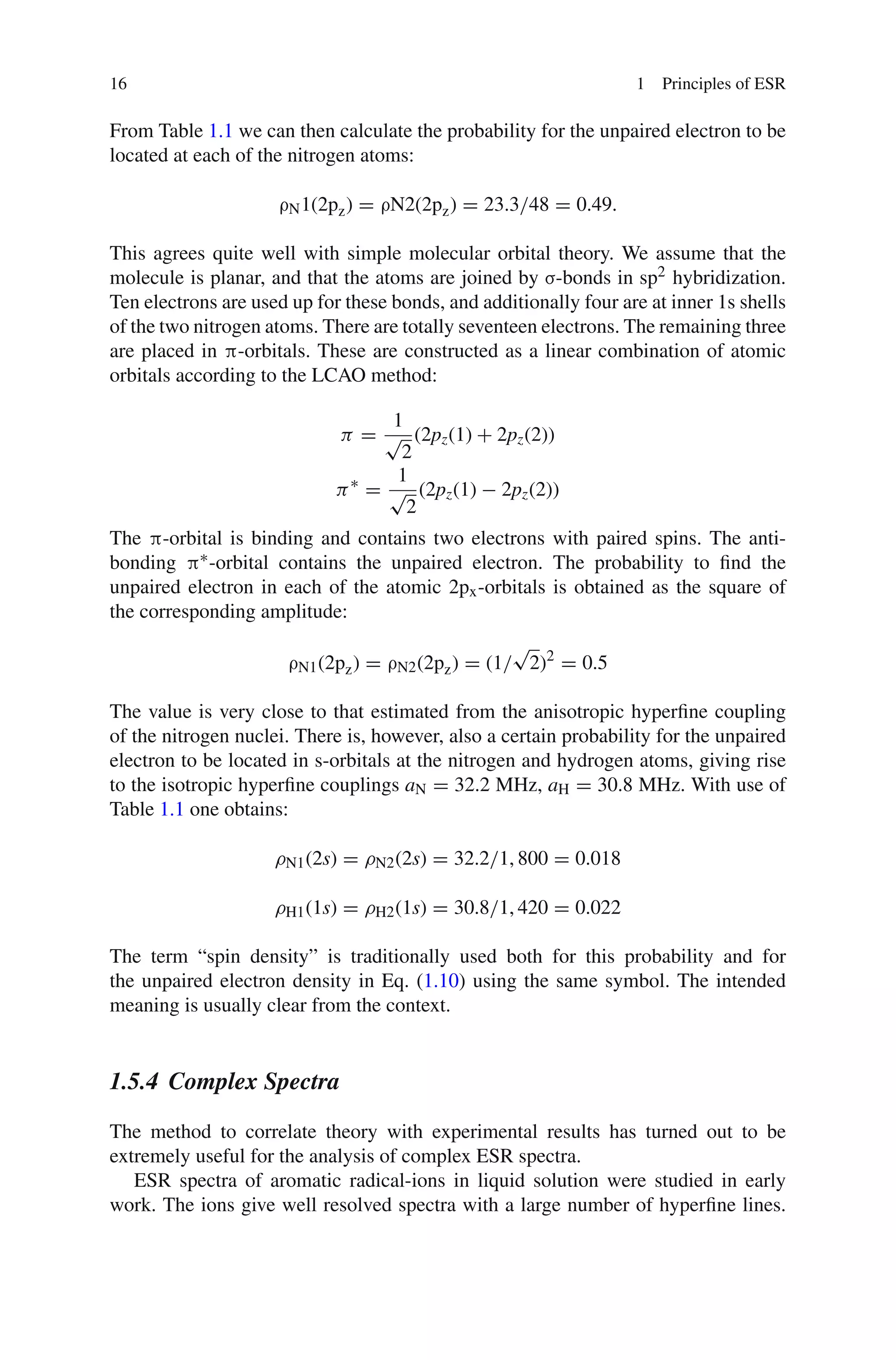 Principles and applications of esr spectroscopy | PDF