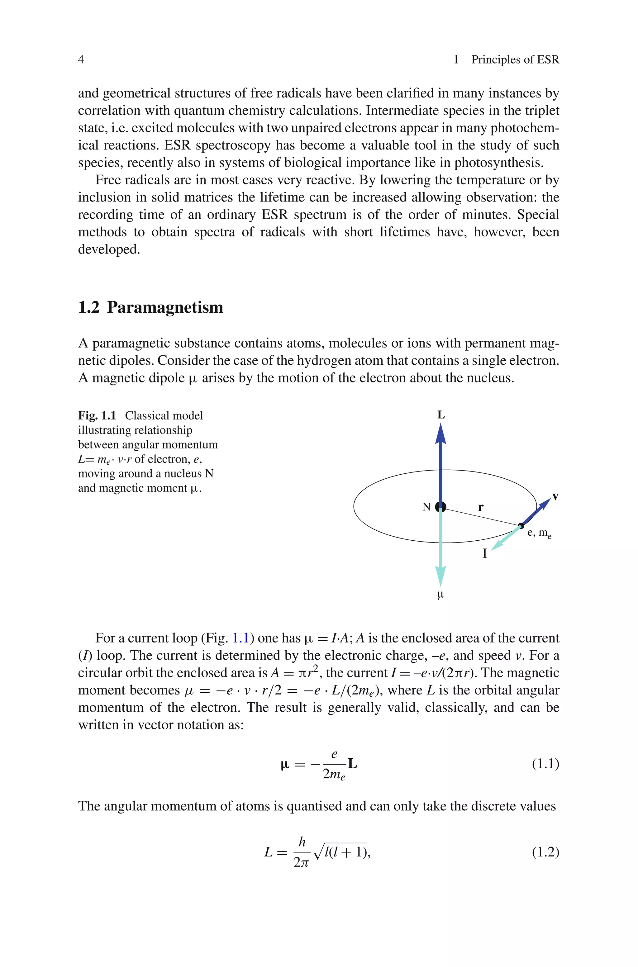 Principles and applications of esr spectroscopy | PDF