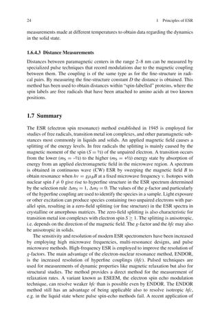 Principles and applications of esr spectroscopy | PDF
