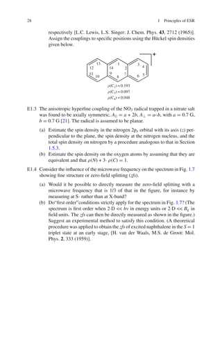 Principles and applications of esr spectroscopy | PDF