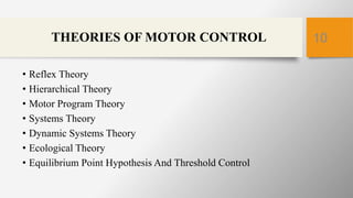PRINCIPLES AND APPLICATIONS OF MOTOR CONTROL IN MUSCULOSKELETAL | PPT