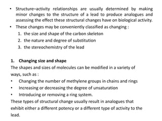 Principles and Applications of Structure Activity Relationship | PPTX