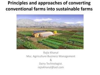 Principles and approaches of converting conventional farms into ...