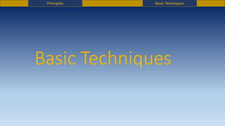 Principles and basic techniques of image manipulation | PPTX