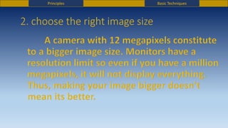 Principles and basic techniques of image manipulation | PPTX