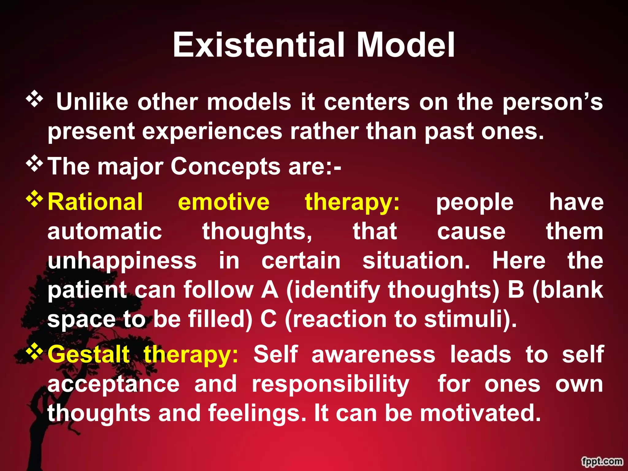 Principles and concepts in mental health | PPT