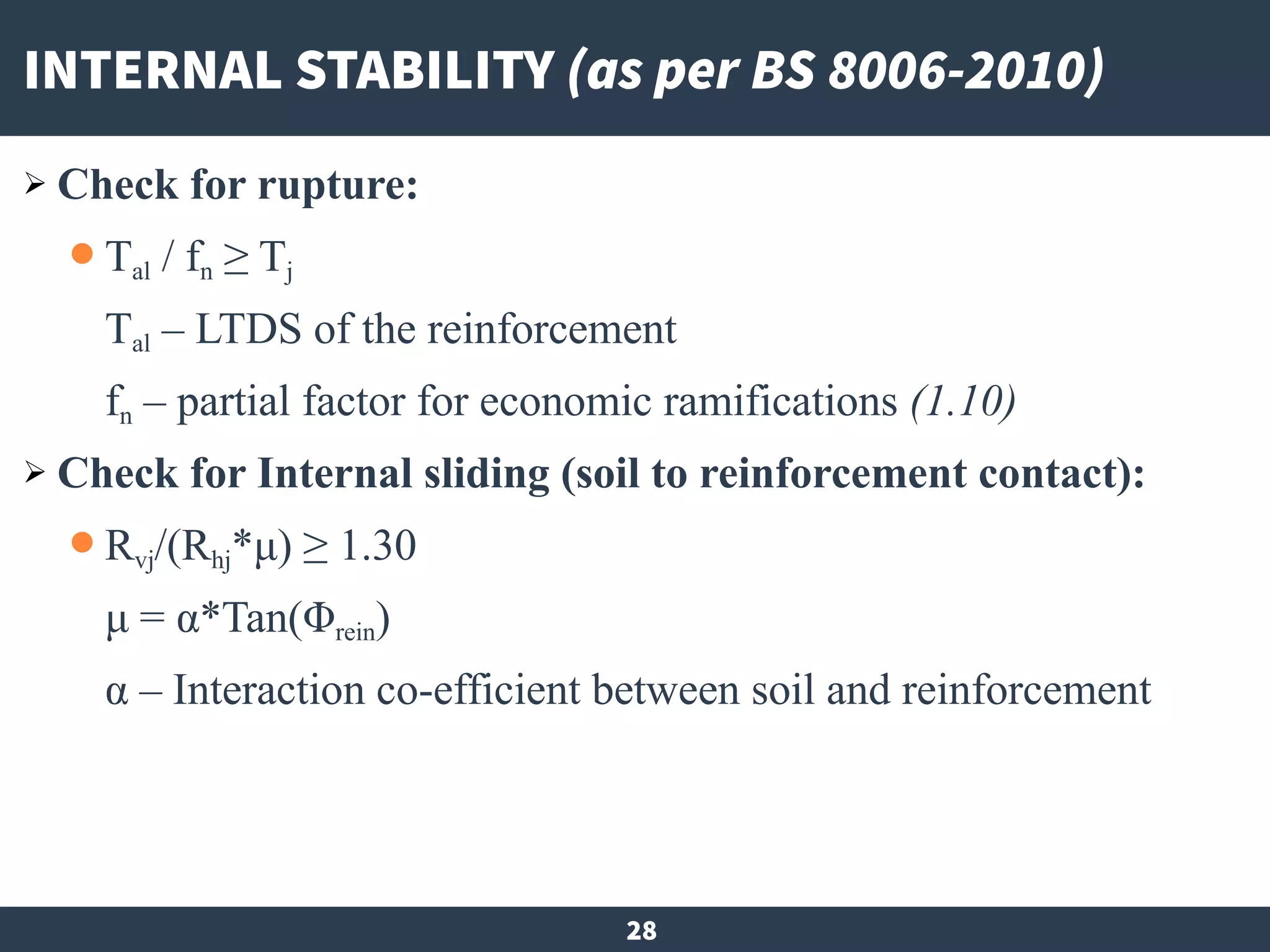 Principles and design concepts of reinforced soil walls | PDF