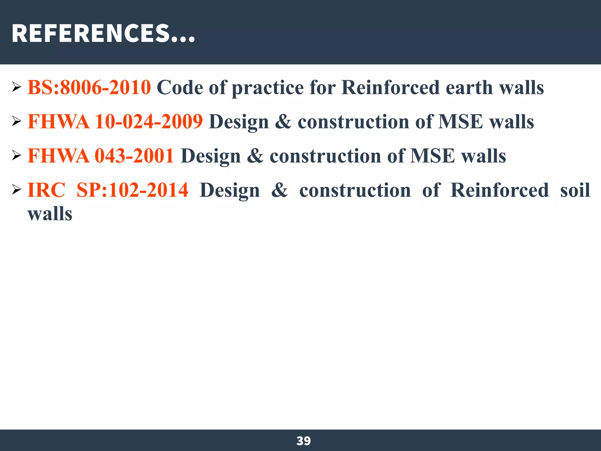 Principles and design concepts of reinforced soil walls | PDF